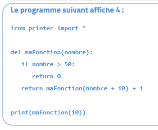 Info problème avec la récursivité. - Archives 2020-2021 - Tutorat ...