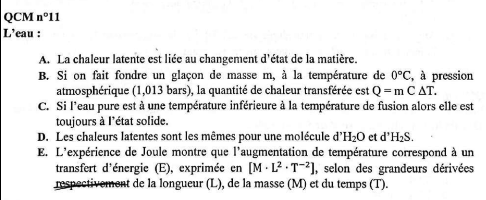 l'eau et ses propriétés - UE3 - Biophysique - Tutorat Associatif Toulousain